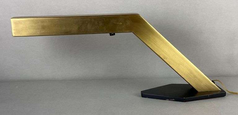Mid-Century Modern Lighting Mattgra Brass Angle Desk Lamp - Matthew ...