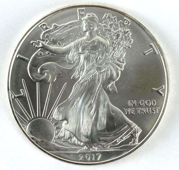 2017 US Mint American Silver Eagle 1 oz .999 Fine Silver Coin - Matthew Bullock Auctioneers