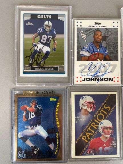 Group of Signed Topps Football Cards and More - Matthew Bullock Auctioneers