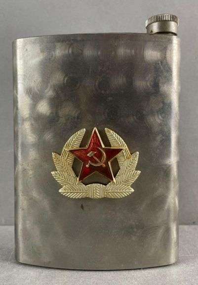Soviet Russia Hip Flask - Matthew Bullock Auctioneers