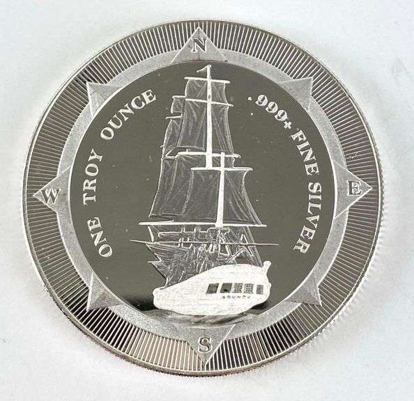 2017 NIUE $2 HMS Bounty 1 oz .999 Fine Silver Coin - Matthew Bullock ...