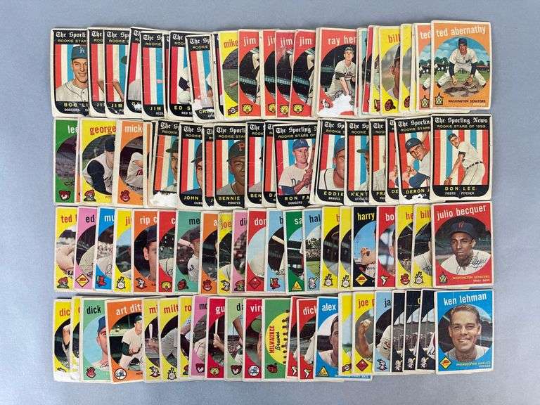 240+ 1959 Topps Baseball Cards with HOFs, Stars, and Rookies - Matthew ...