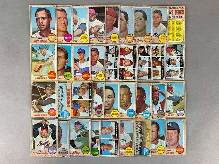 700+ 1968 Topps Baseball Cards with HOFs, Stars, and Rookies - Matthew ...