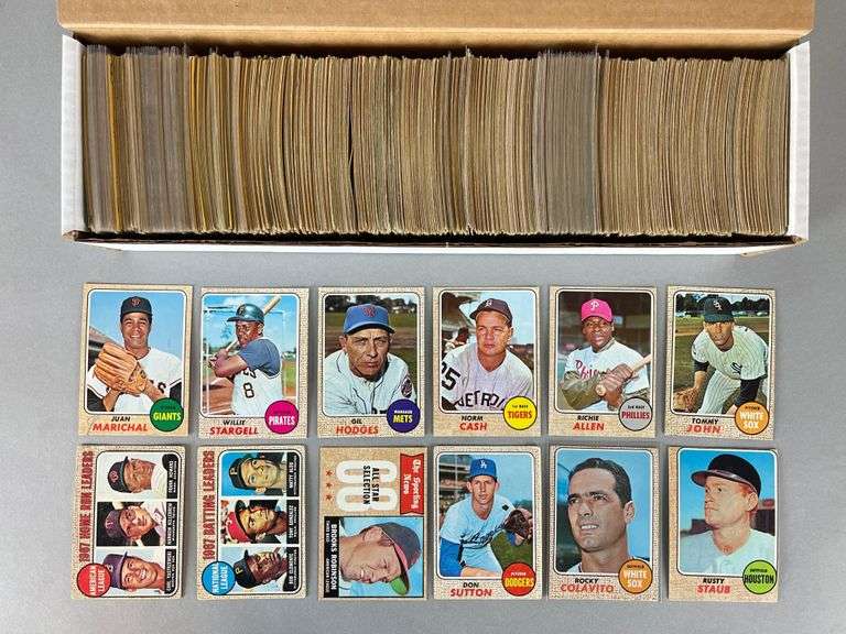 700+ 1968 Topps Baseball Cards with HOFs, Stars, and Rookies - Matthew ...