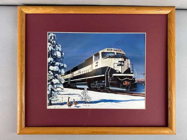 Group of 4 Train Prints - Matthew Bullock Auctioneers