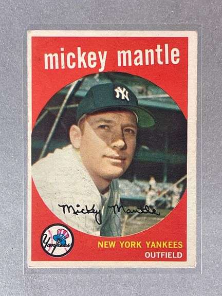 1959 Topps Mickey Mantle #10 - Matthew Bullock Auctioneers