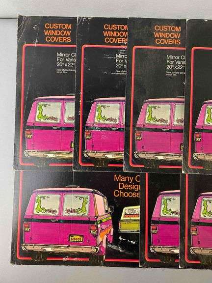 Group of Vintage Car Window Decals - Matthew Bullock Auctioneers