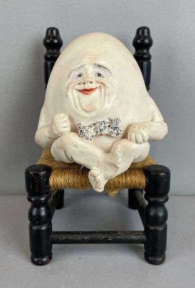 Egbert Allyson Nagel Signed Humpty Dumpty on Chair Figure - Matthew ...