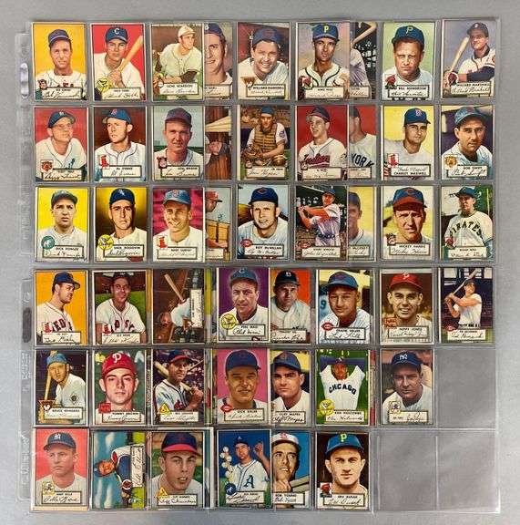 59 - 1952 Topps Baseball Cards - Matthew Bullock Auctioneers