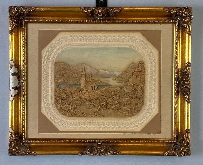 Victorian Woodcut Depiction of a Castle - Matthew Bullock Auctioneers