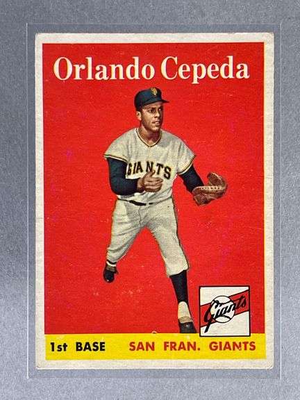 1958 Topps Orlando Cepeda #343 Rookie - Matthew Bullock Auctioneers
