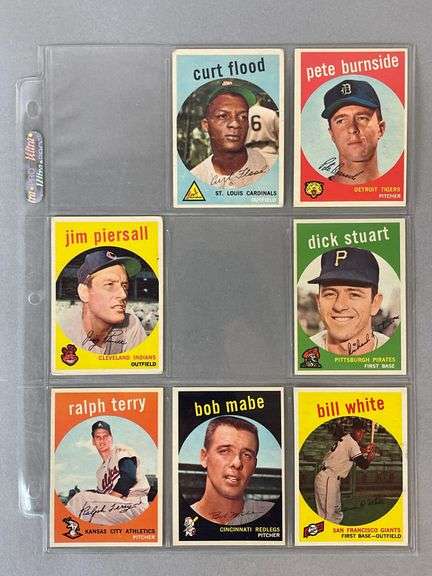 83 - 1959 Topps Baseball Cards with HOFs, Stars, and Rookies - Matthew ...