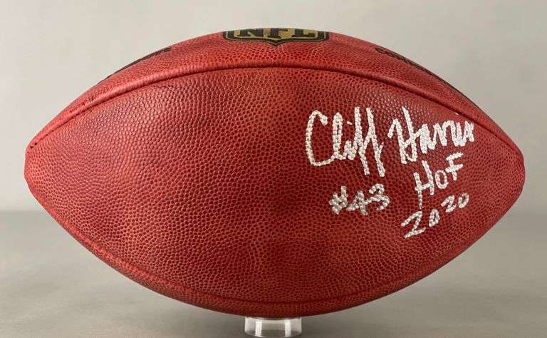Cliff Harris Signed Official NFL The Duke Wilson Football with ...