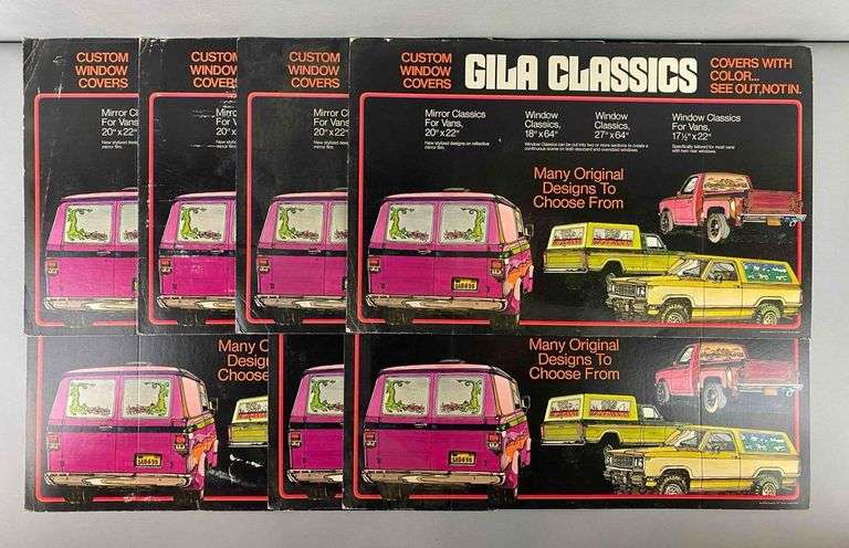 Group of Vintage Car Window Decals - Matthew Bullock Auctioneers