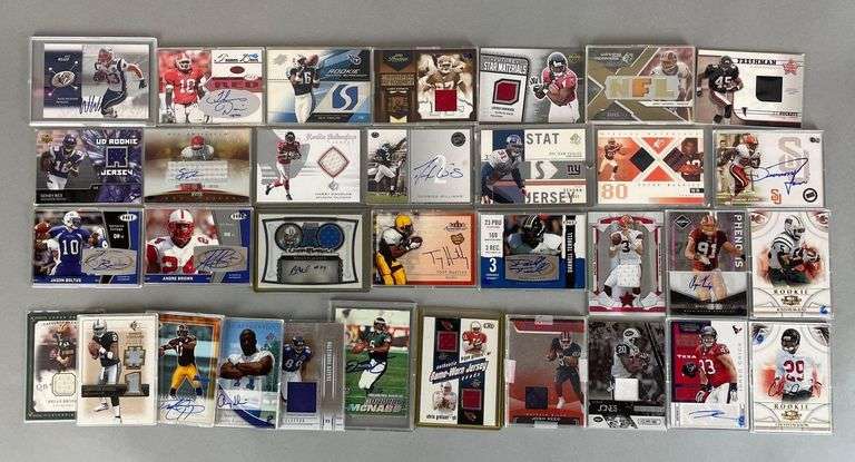 Group of Jersey and Signature Football Cards - Matthew Bullock Auctioneers