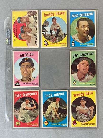 85 - 1959 Topps Baseball Cards with HOFs, Stars, and Rookies - Matthew ...