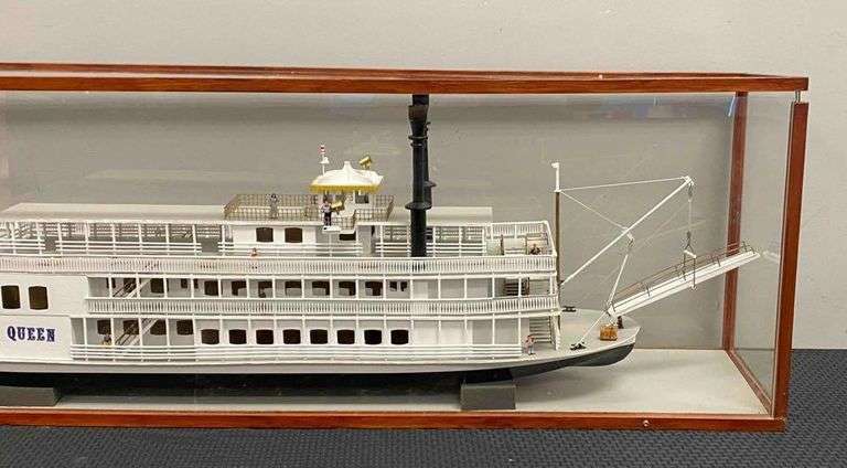Large Creole Queen Three Deck Steamboat Model - Matthew Bullock Auctioneers