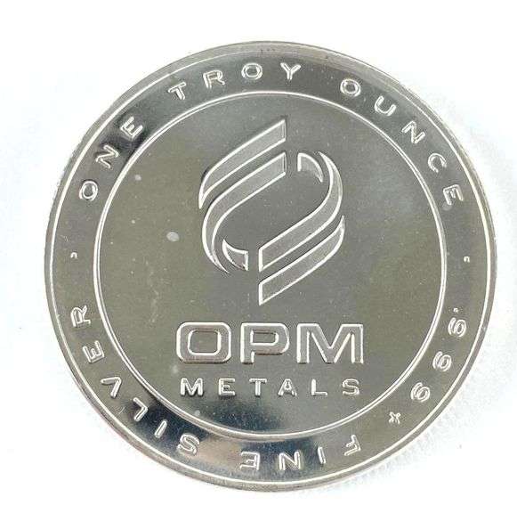 OPM Metals 1 oz .999 Fine Silver Round - Matthew Bullock Auctioneers