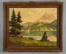 Karl Hofer Lake Misurina Oil Painting on Canvas - Matthew Bullock ...