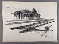 Group of 4 Train Prints - Matthew Bullock Auctioneers