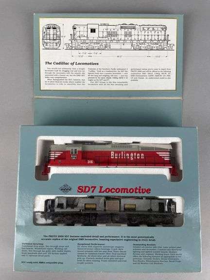 Proto Series 2000 HO Scale SD 7 Burlington Locomotive - Matthew Bullock ...