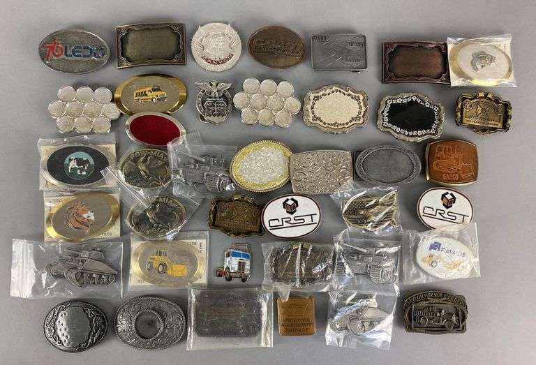 Group of Reproduction Veteran Belt Buckles and More - Matthew Bullock ...