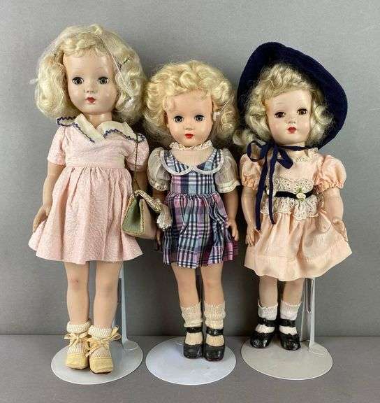 Group of 3 Vintage Effanbee Blonde Dolls - Matthew Bullock Auctioneers