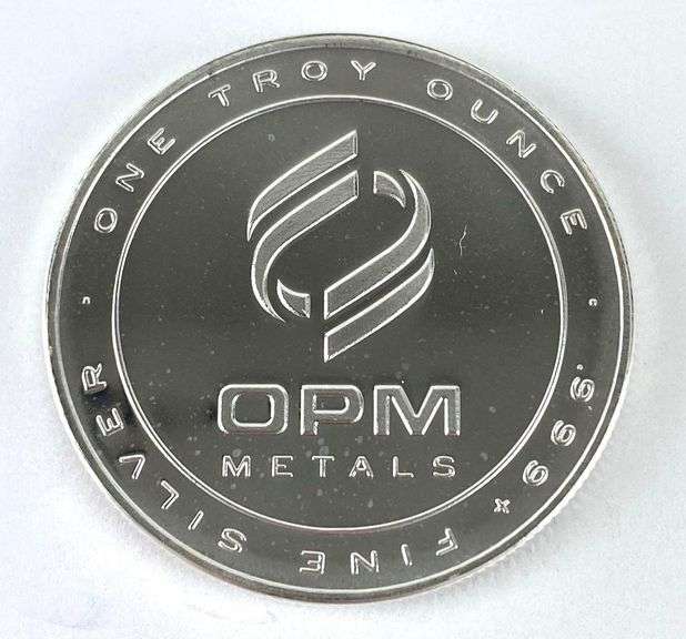 OPM Metals 1 oz .999 Fine Silver Round - Matthew Bullock Auctioneers