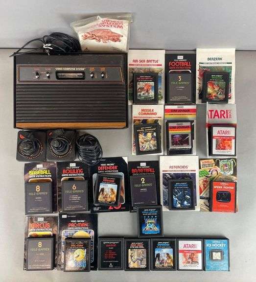 1980 Atari Video Computer System with Games - Matthew Bullock Auctioneers