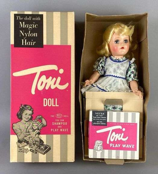 Vintage Ideal Toni P-90 Blonde Walker Doll with Original Box - Matthew Bullock Auctioneers