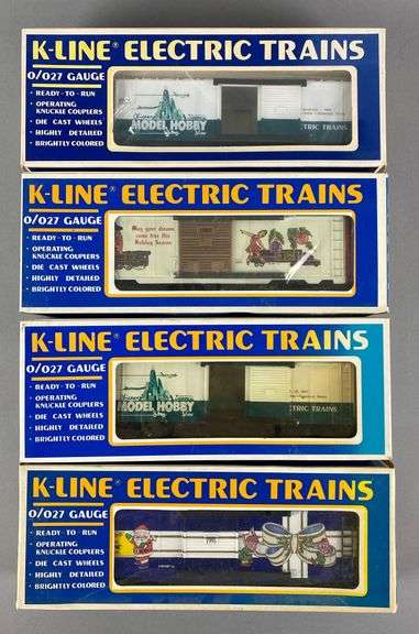 Group of K-Line O Scale Train Box Cars - Matthew Bullock Auctioneers