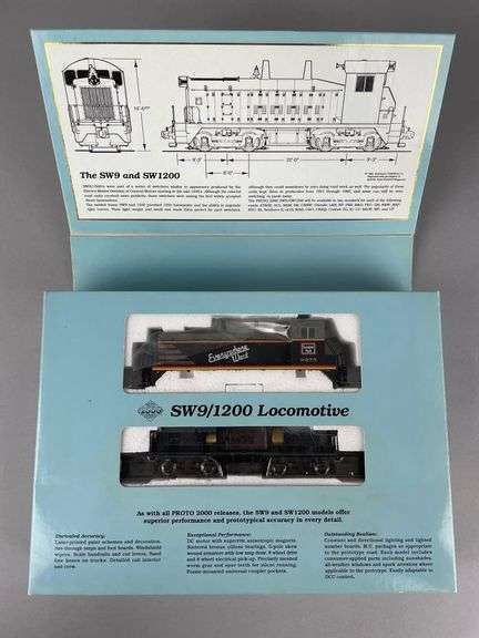 Proto Series 2000 HO Scale SW9 / 1200 Burlington Locomotive - Matthew ...