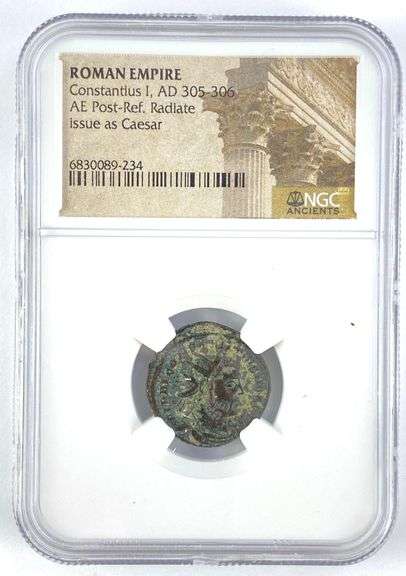 NGC Certified Ancient Roman Empire Constantius I Coin - Matthew Bullock ...
