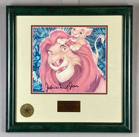James Earl Jones Signed Disney The Lion King Art Print - Matthew ...