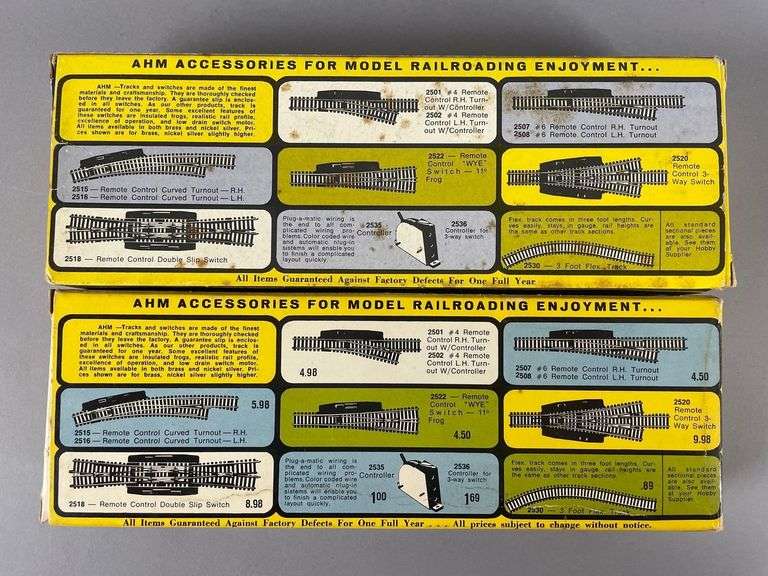 Group of 2 AHM HO Scale Steam Locomotives with Tenders - Matthew ...