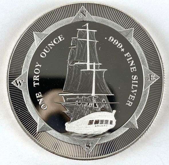 2017 NIUE $2 HMS Bounty 1 oz .999 Fine Silver Coin - Matthew Bullock ...