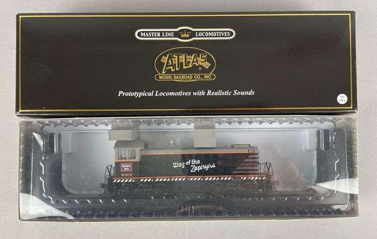 Atlas HO Scale Alco S-2 Burlington Locomotive - Matthew Bullock Auctioneers