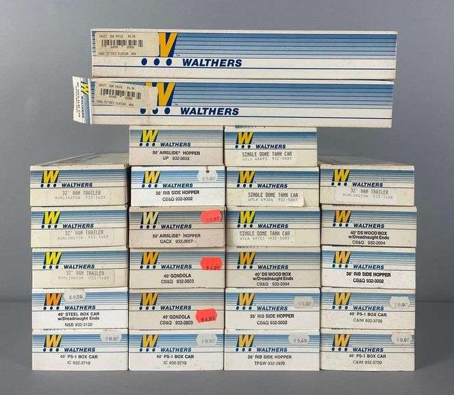 Group of Walthers HO Scale Train Car Model Kits - Matthew Bullock ...
