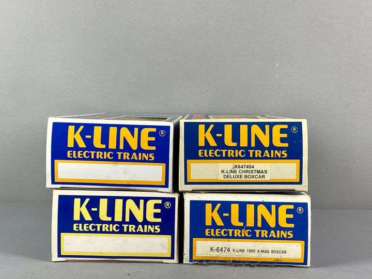 Group of K-Line O Scale Train Box Cars - Matthew Bullock Auctioneers
