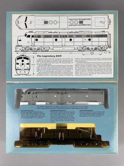 Proto Series 2000 HO Scale E8/9 Locomotive - Matthew Bullock Auctioneers