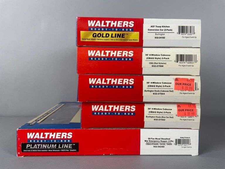 Group of Walthers HO Scale Train Car Packs - Matthew Bullock Auctioneers