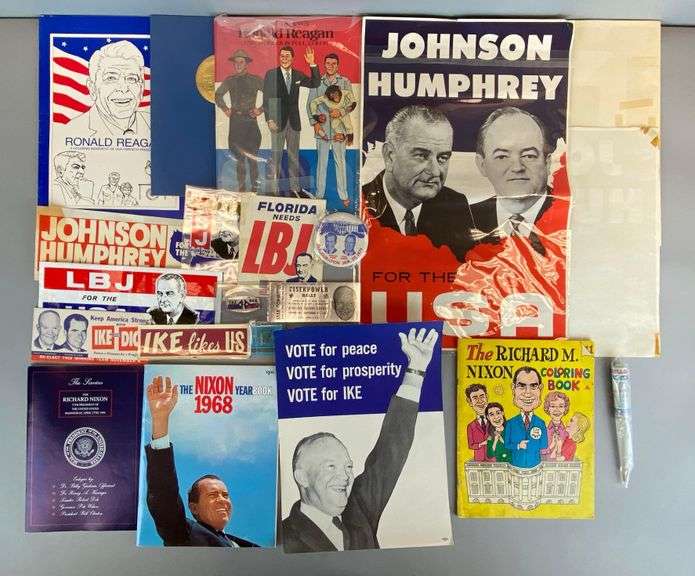 Group of US Presidential Political Items - Matthew Bullock Auctioneers