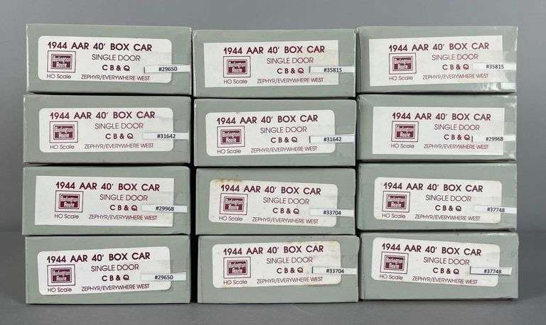 Group of C&BT HO Scale CB&Q 1944 AAR Boxcar Model Kits - Matthew ...