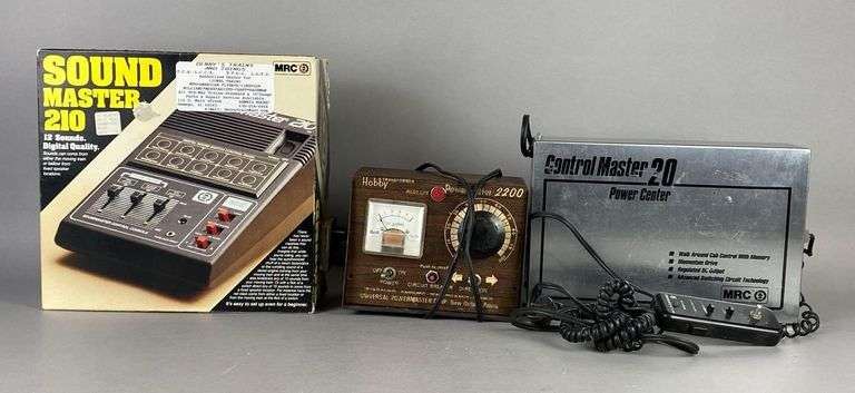 Group of Model Railroad Transformers and Sound Machines - Matthew ...