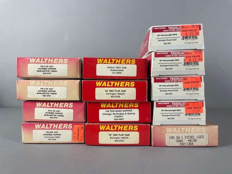Group of Walthers HO Scale Train Car Model Kits and More - Matthew ...