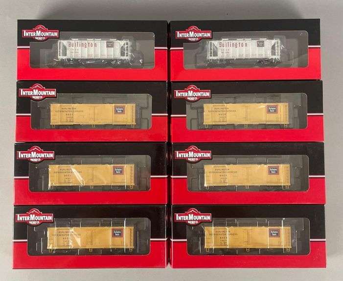 Group of Intermountain HO Scale Burlington Train Cars - Matthew Bullock ...