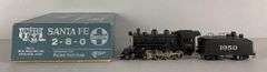 Atlas United Brass HO Scale 2-8-0 No. 1950 Santa Fe Locomotive And ...