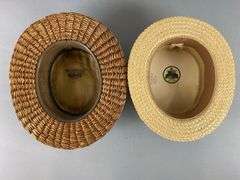 Group of 2 Woven State Fair Hats - Matthew Bullock Auctioneers