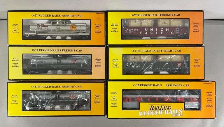 Group of MTH Rail King O Scale Train Cars - Matthew Bullock Auctioneers