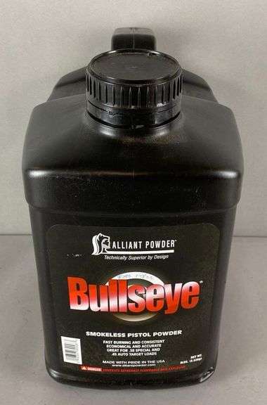 Bullseye Pistol Powder 8 Pounds - Matthew Bullock Auctioneers